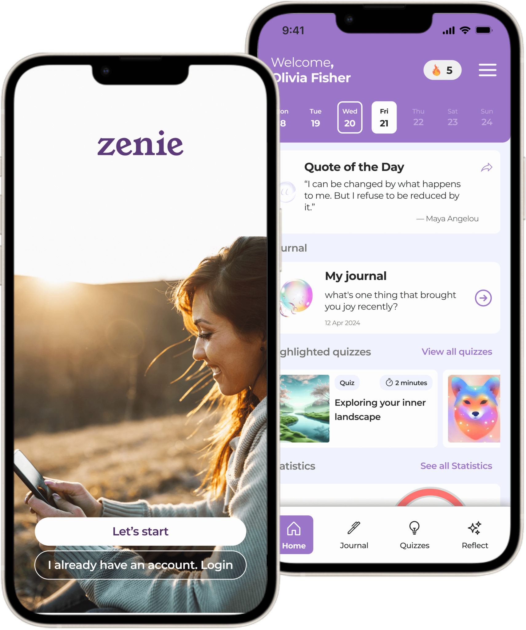 Zenie: Journal App for Self-Care